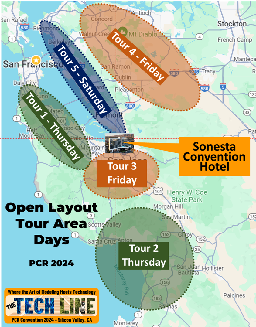 Layout Tours – PCR Convention 2024 – April 24-28, 2024